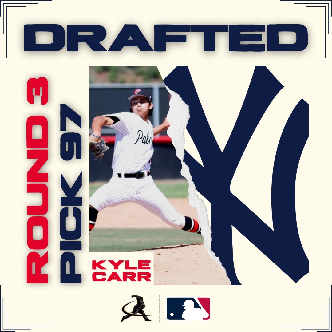 LHP Kyle Carr, 3rd round (97th) – New York Yankees - Signed $692,000 ...