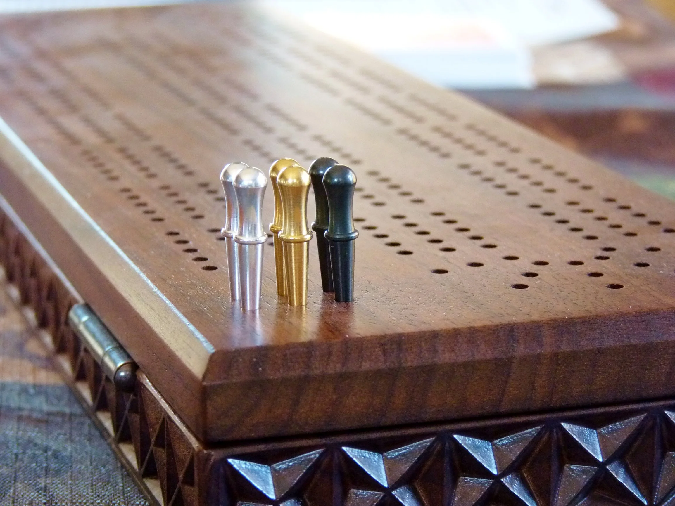 Handmade Wooden Cribbage Board for 2 players — Three Trees Workshop ...