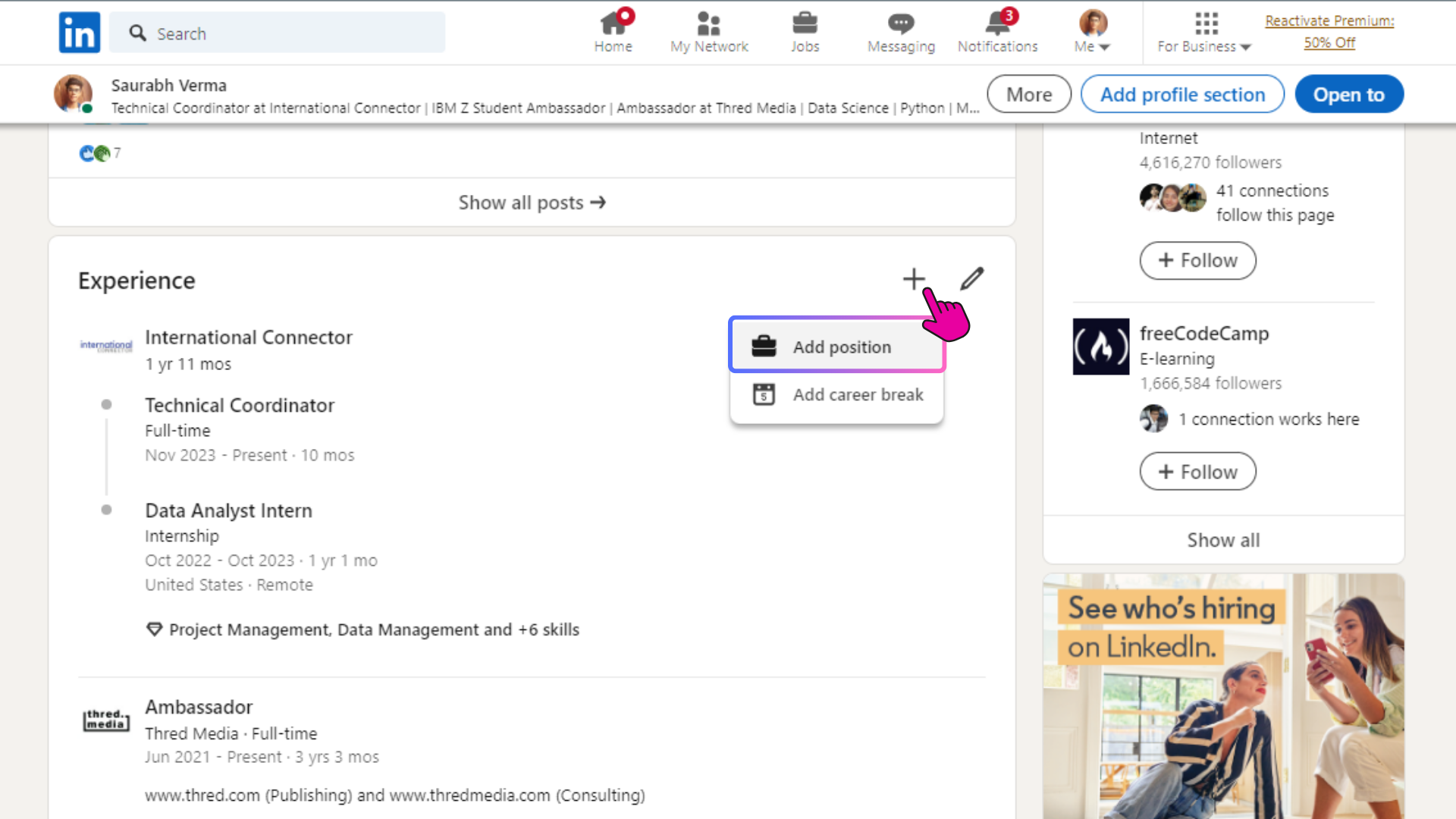 IBM Skillsbuild LinkedIn — Your Big Year