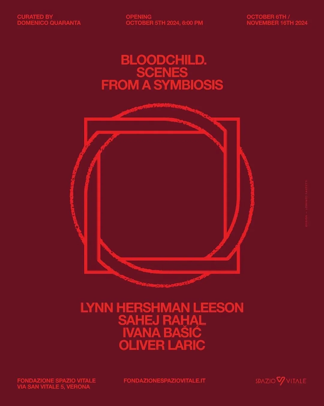 BLOODCHILD. SCENES FROM A SYMBIOSIS CURATED BY DOMENICO QUARANTA ...