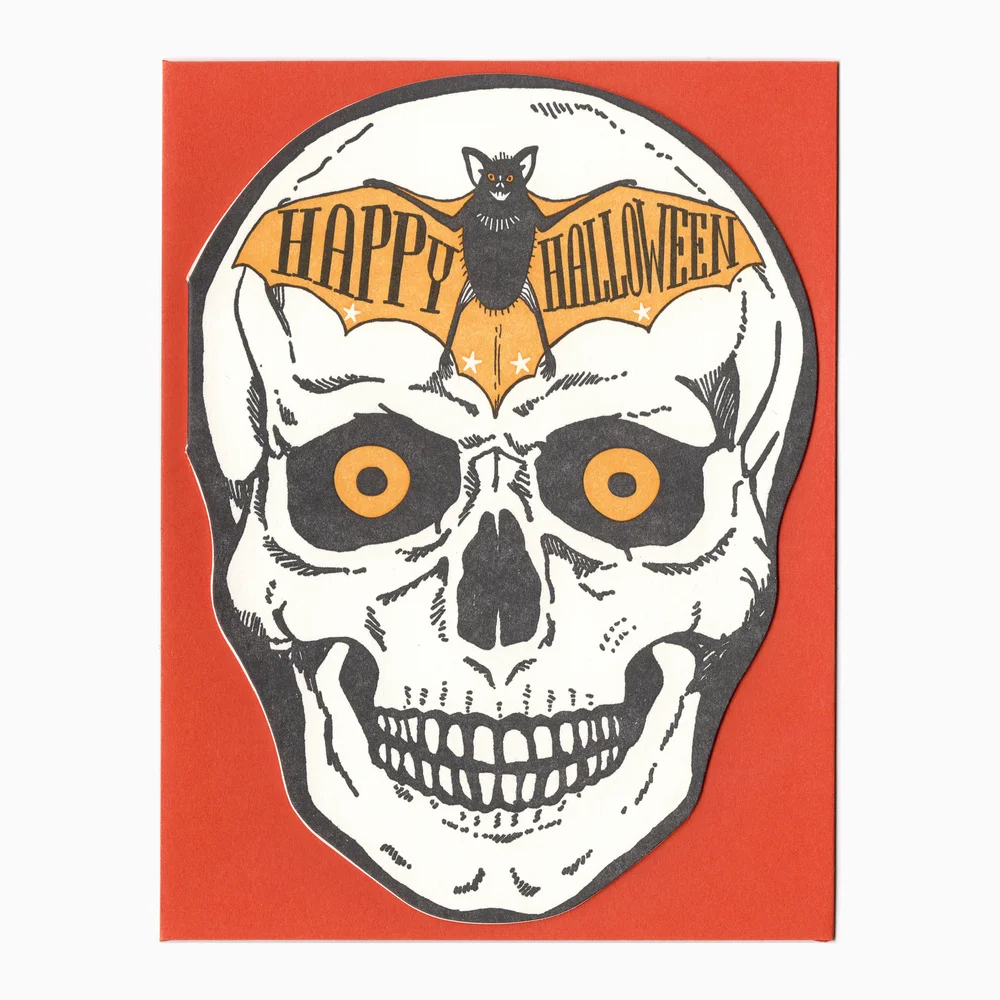 Vintage Halloween Skull