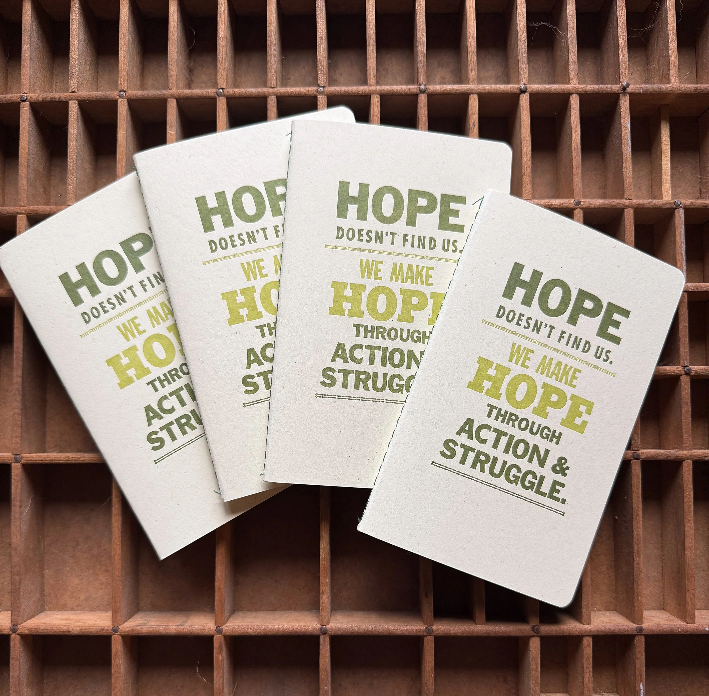 Hope doesn't find us notebook - 50% proceeds goes to Chicago Freedom ...