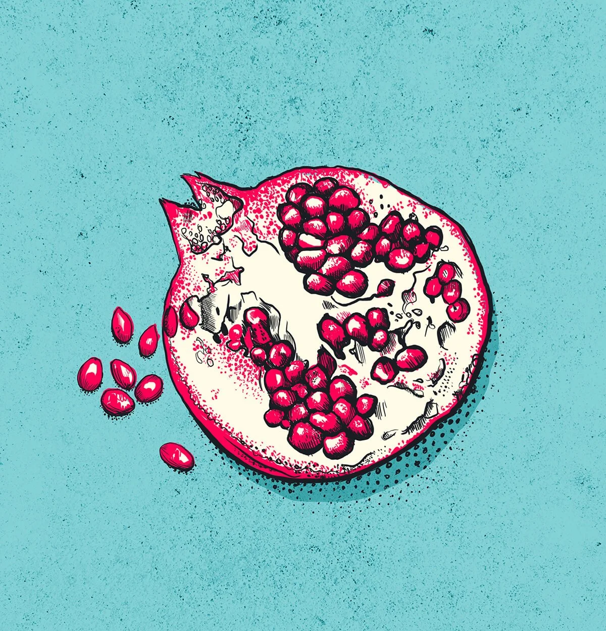 Food Illustrations exploring pattern — Lisa Maltby Illustration