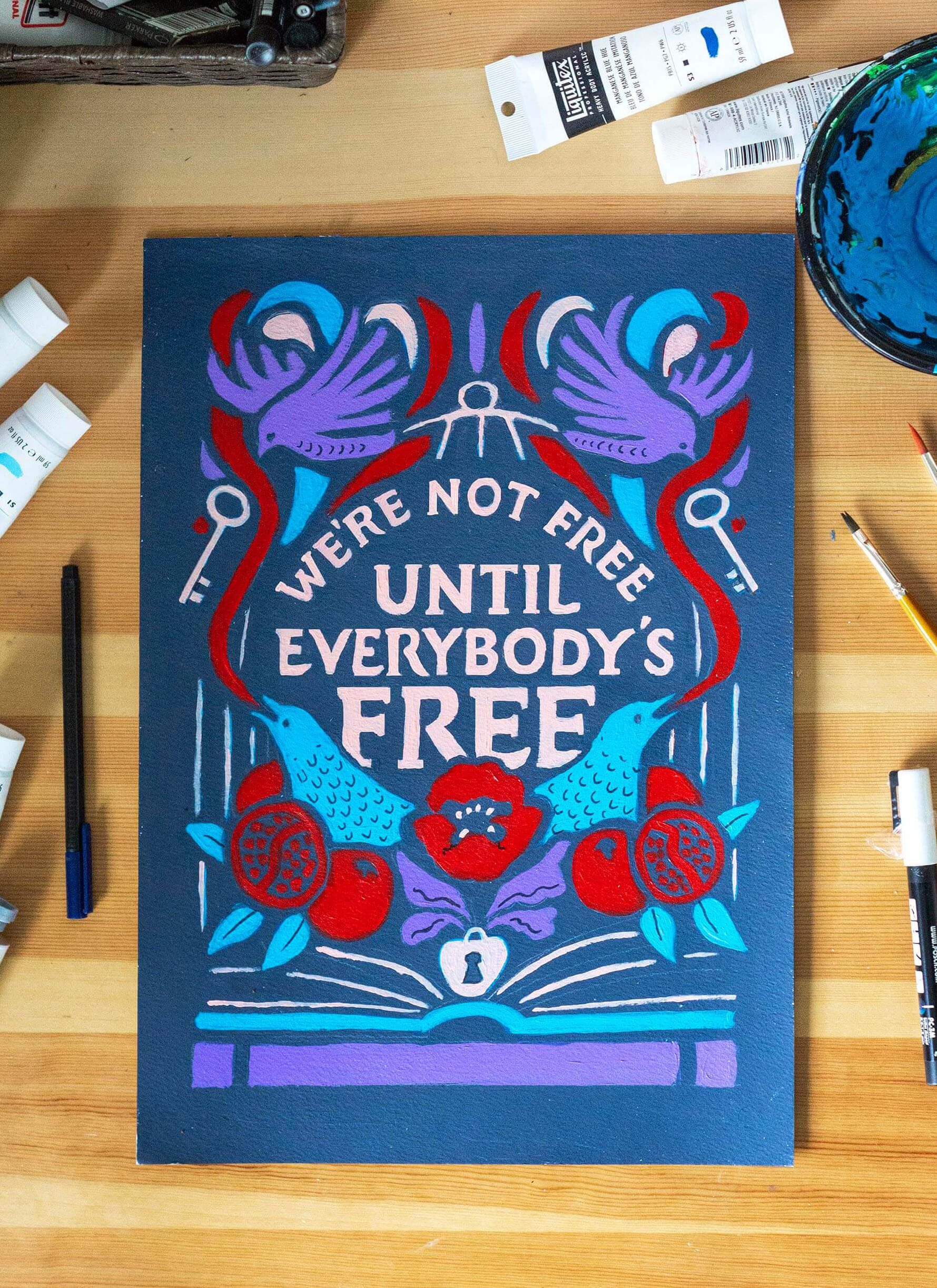 Illustrative lettering — Lisa Maltby Illustration