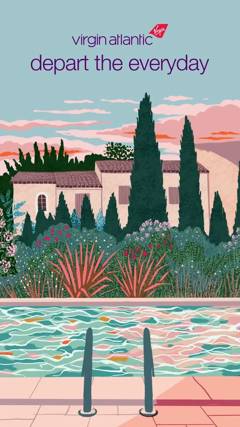 Virgin Atlantic 'Depart the Everyday' Animation — Lisa Maltby Illustration