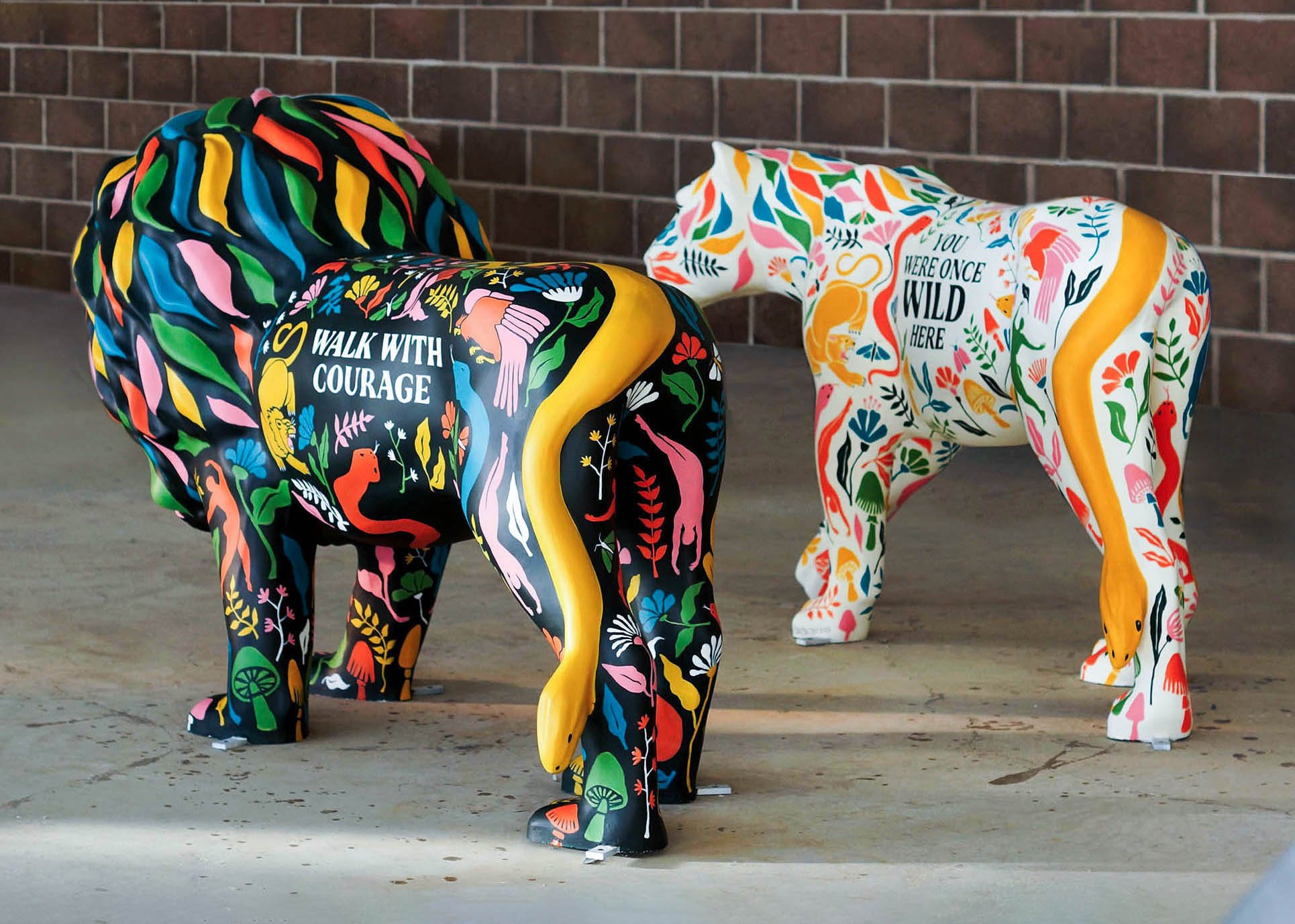 Pride of Yorkshire Painted Lions — Lisa Maltby Illustration