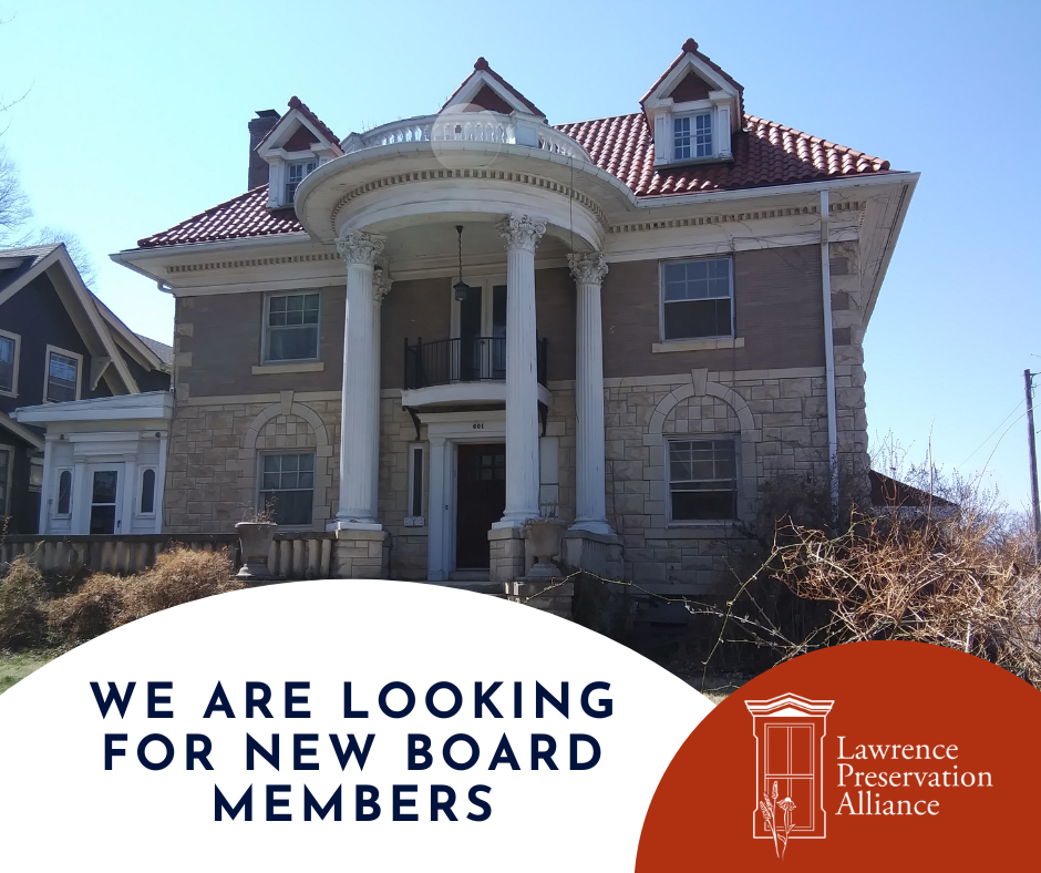 LPA seeks new board members — Lawrence Preservation Alliance