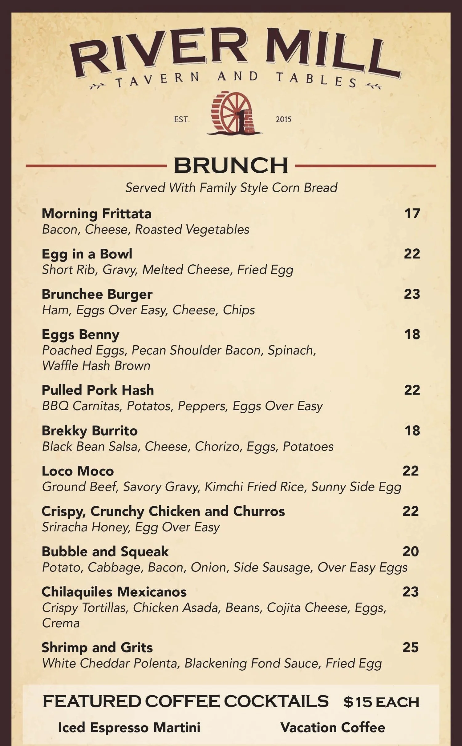 River Mill Tavern and Tables, 100 Ocean Ave, Lynbrook, NY