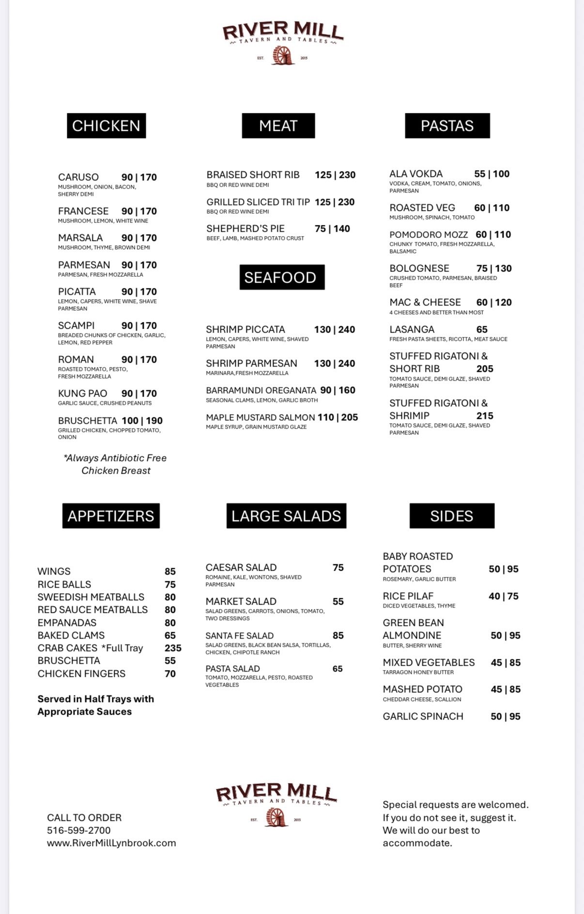 River Mill Tavern and Tables, 100 Ocean Ave, Lynbrook, NY