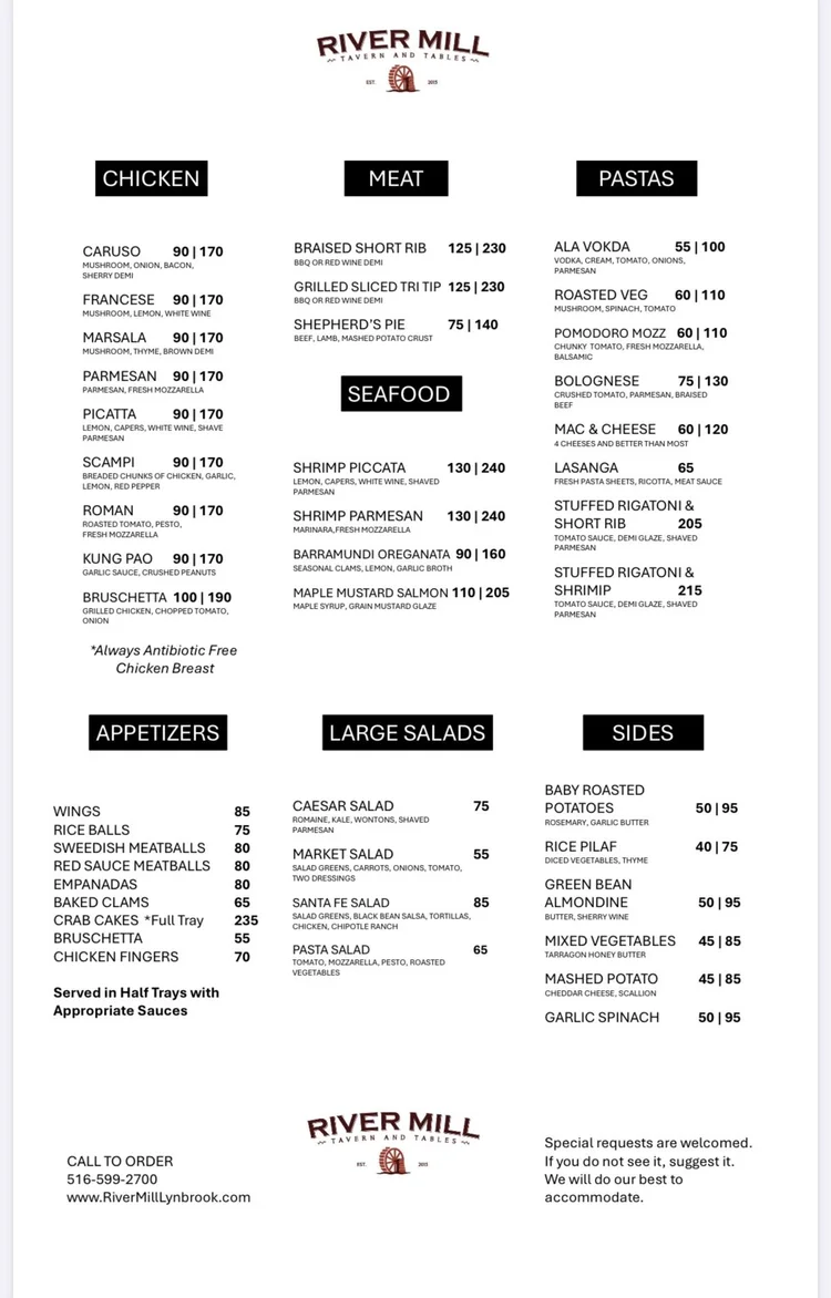 River Mill Tavern and Tables, 100 Ocean Ave, Lynbrook, NY