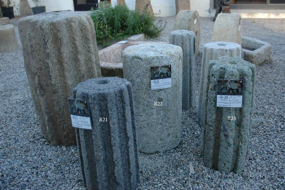 Stone Grinding Rollers — The Garden Vault