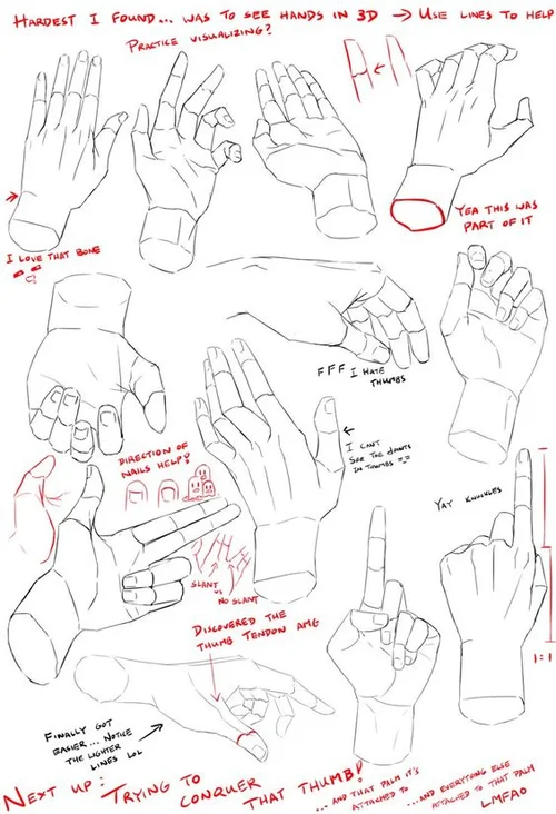 Hands Drawing Reference