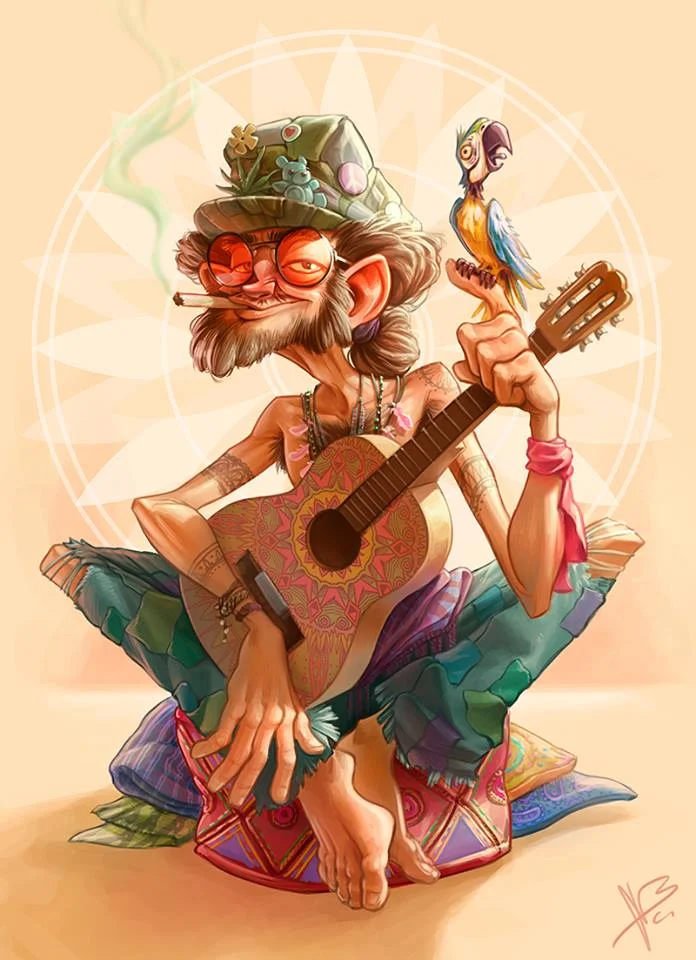 Digital Art & Collectibles Drawing & Illustration Adopt a Hippie Style ...
