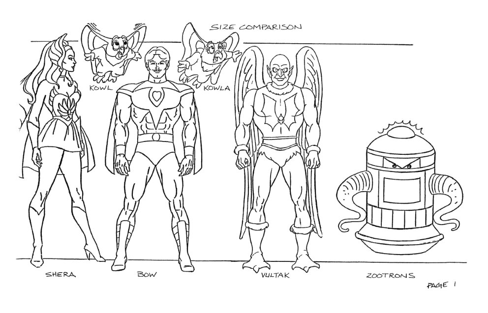 Memorabilia Art And Collectibles She Ra Animation Cel Sweet Bee Character Model Sheet Filmation