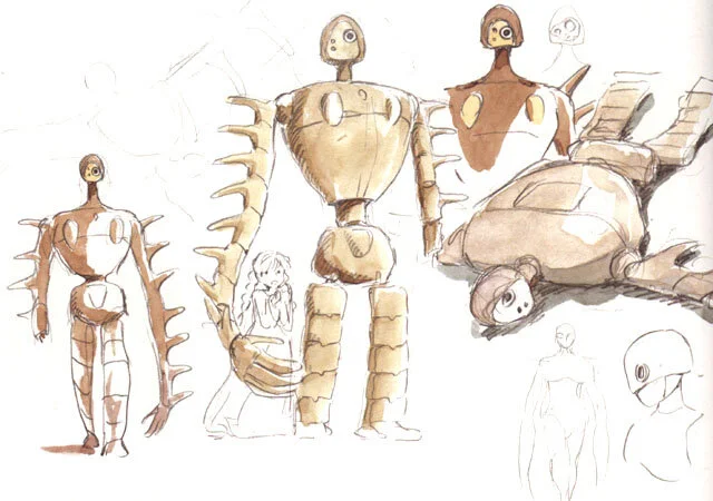 Castle In The Sky Robot Art Doodle 181 – Laputa Robot | Doodle A Day