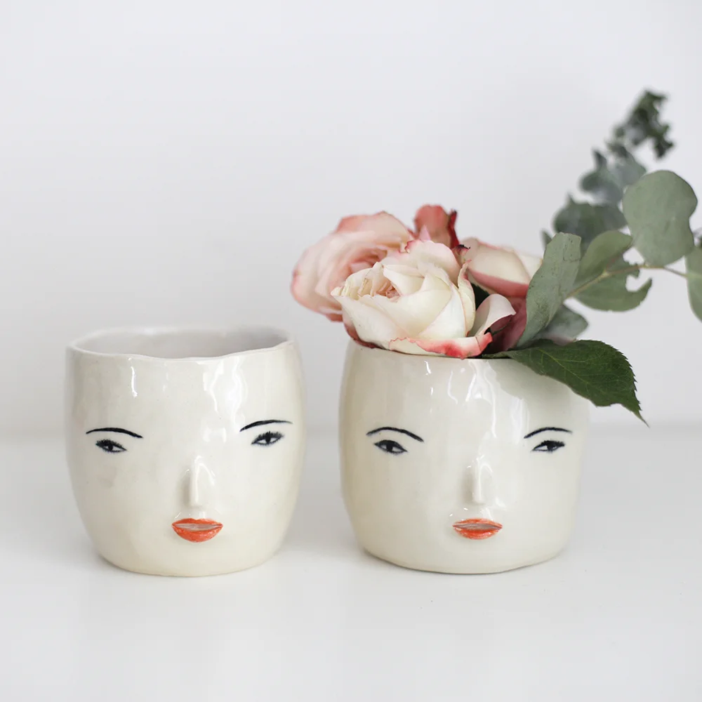 Mini Face Planter - Large, Ready to ship - Blue — Rami Kim Studio