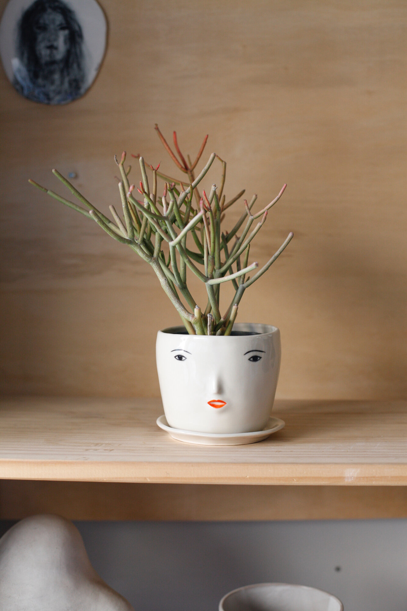 Face Pot Set in Matte Black - Made to order — rami kim studio