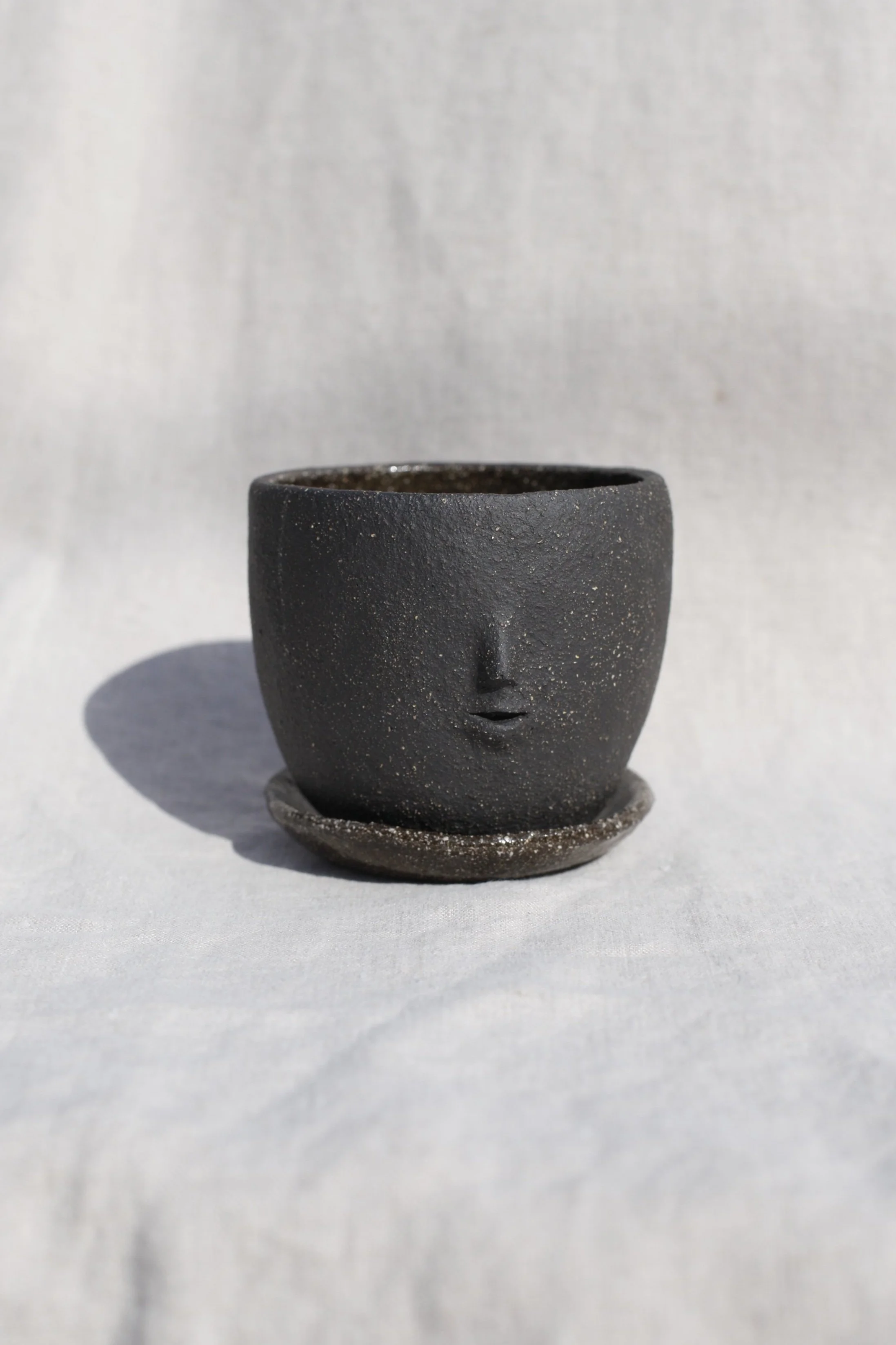 Footed Face Pot Set in White - Made to Order — Rami Kim Studio