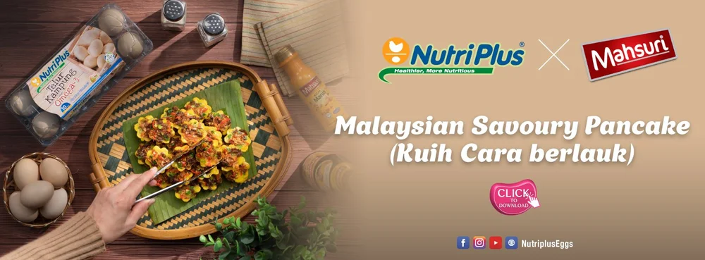 Malaysian Savoury Pancake (Kuih Cara Berlauk)
