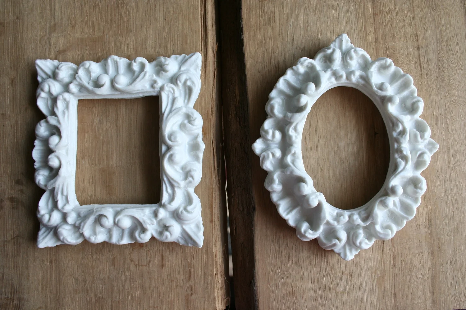 White Baroque Frames