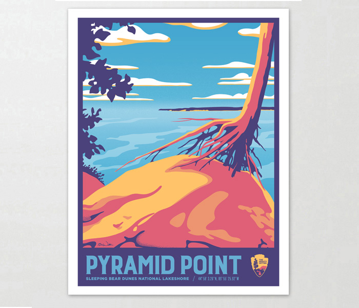 Pyramid Point - Michigan Art Print — Two Fish Gallery