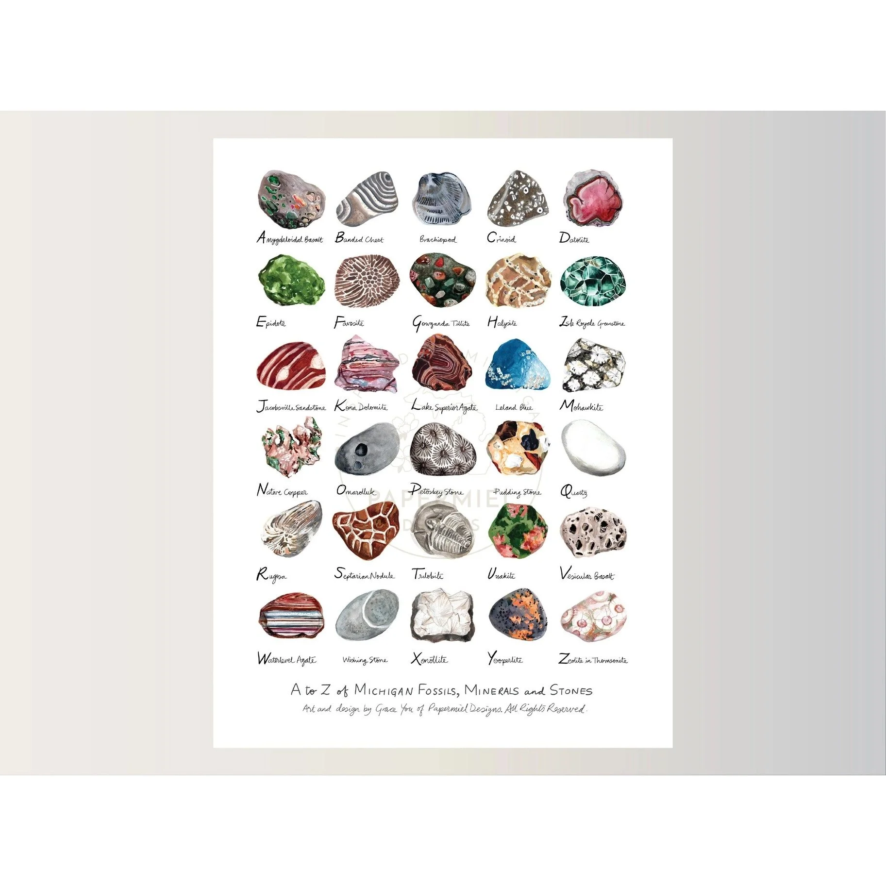 Michigan Stones Art Prints — Two Fish Gallery