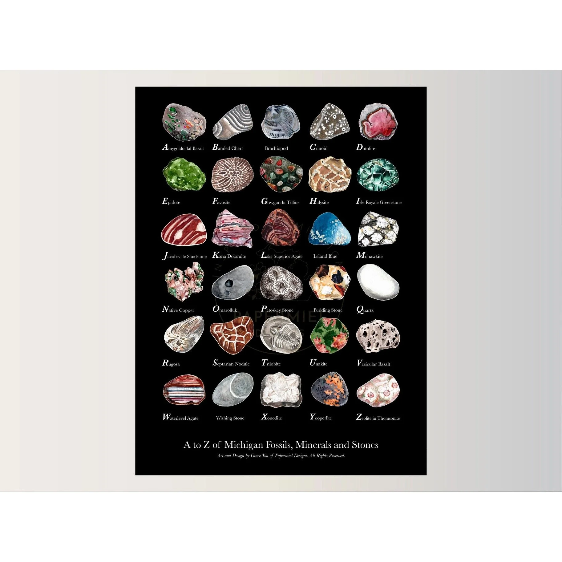 Michigan Stones Art Prints — Two Fish Gallery