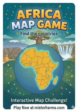 Interactive Countries of Africa Map Game: Free Geography Quiz