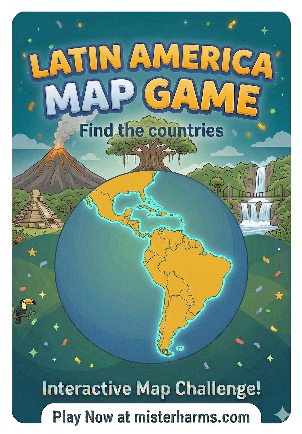 Interactive Latin America Map Game: Free Geography Quiz