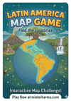 Interactive Latin America Map Game: Free Geography Quiz