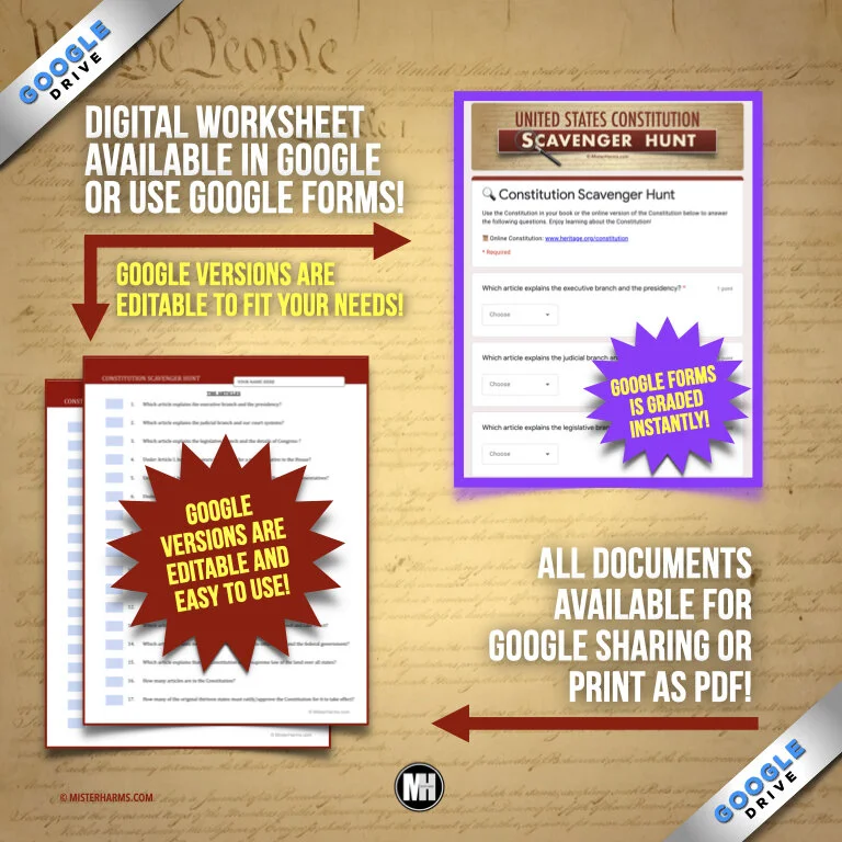 The Constitutional Convention Worksheet