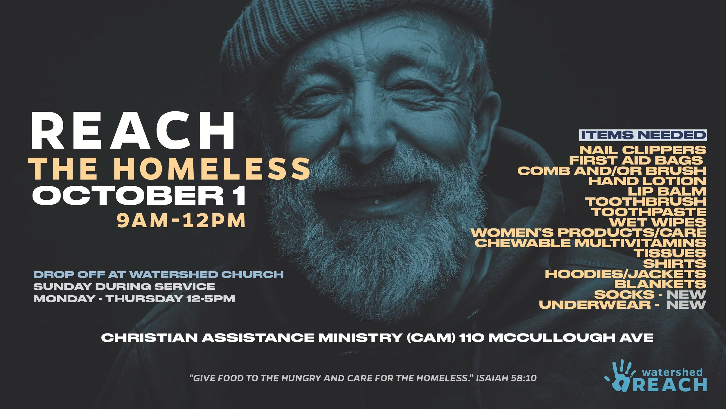 Homeless Sign Up — Watershed