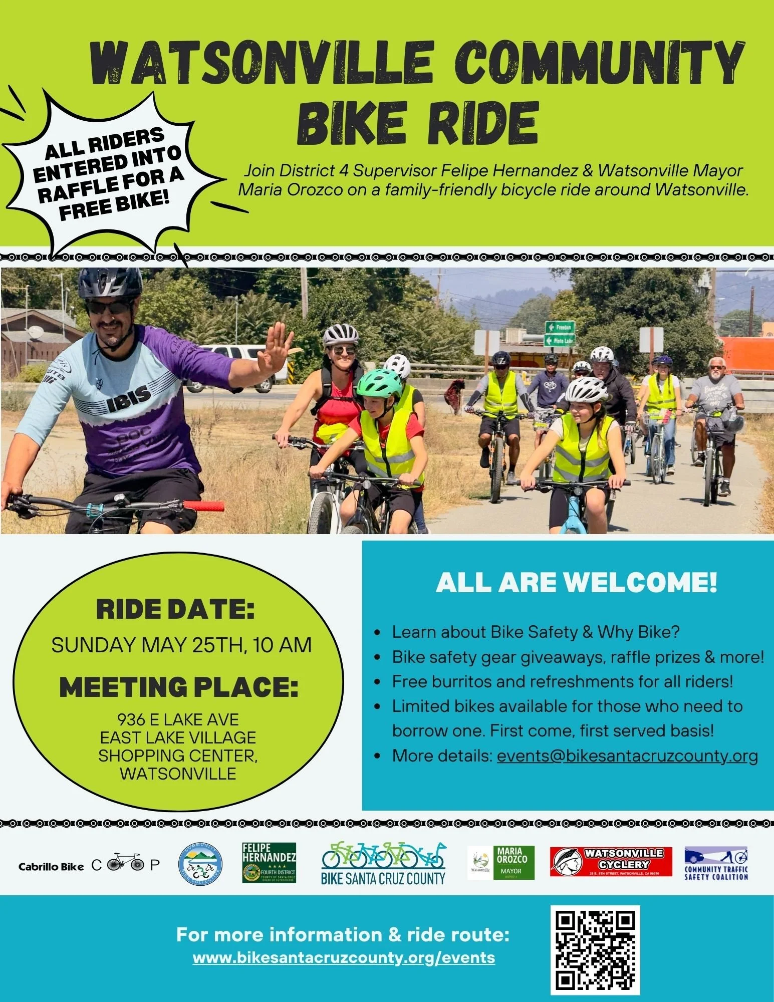 Watsonville Community Bike Ride #2 — Bike Santa Cruz County