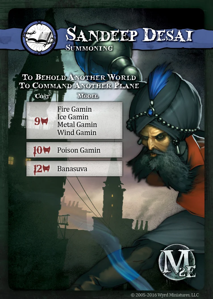 Updated Summoning Cards — Wyrd Games