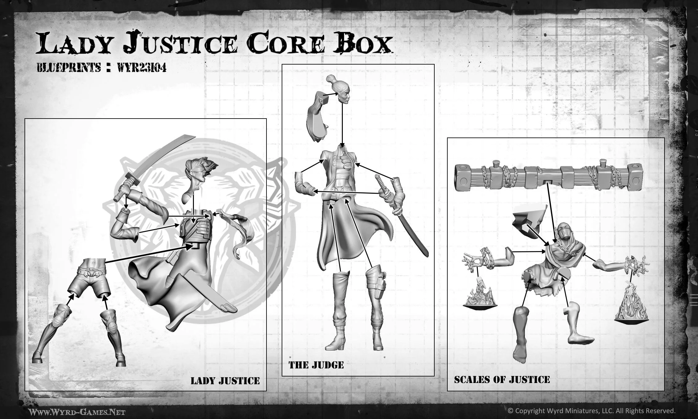 Lady Justice Core Box — Wyrd Games