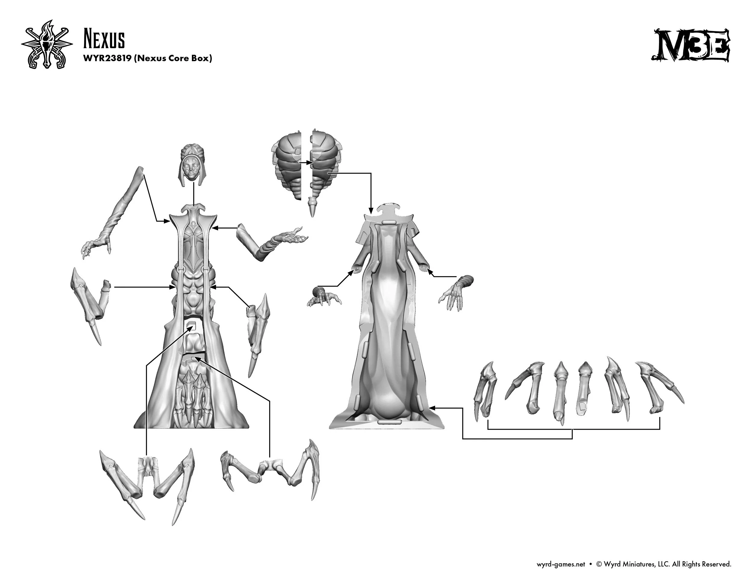 Nexus — Plastic Build Instructions — Wyrd Games