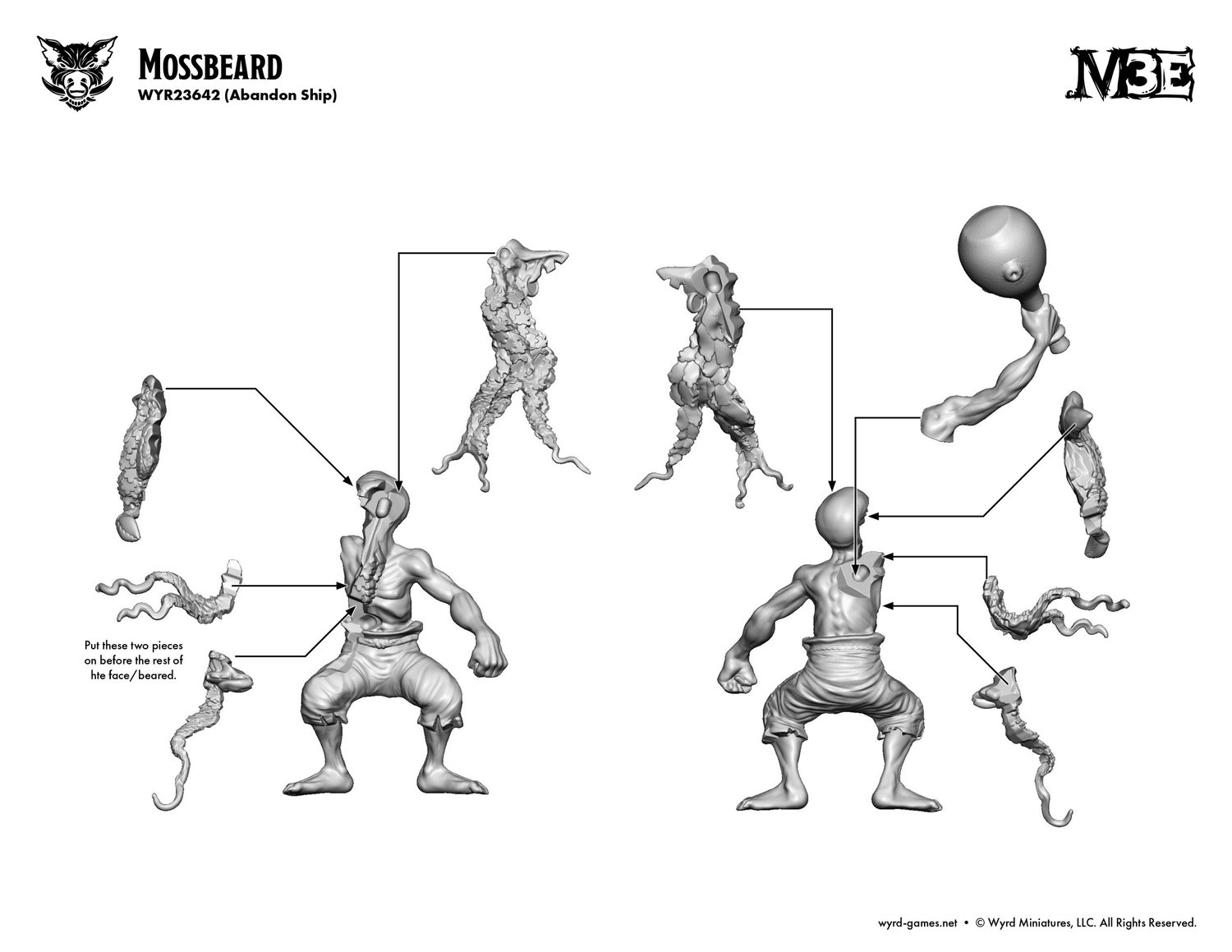 Mossbeard — Plastic Build Instructions — Wyrd Games