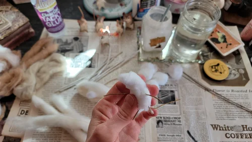 Make a mouse: spun cotton tutorial — Rosanna at Sweet Haven