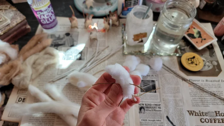 Make a mouse: spun cotton tutorial — Rosanna at Sweet Haven