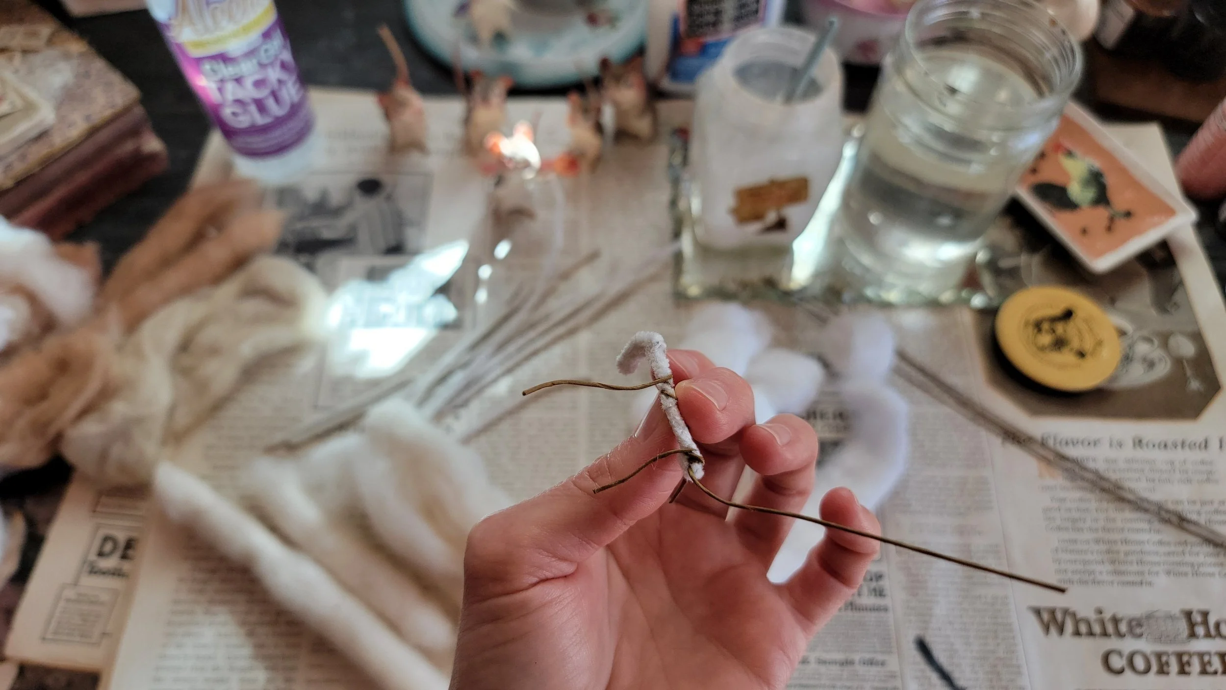 Make a mouse: spun cotton tutorial — Rosanna at Sweet Haven