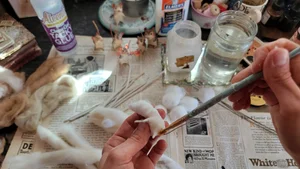 Make a mouse: spun cotton tutorial — Rosanna at Sweet Haven