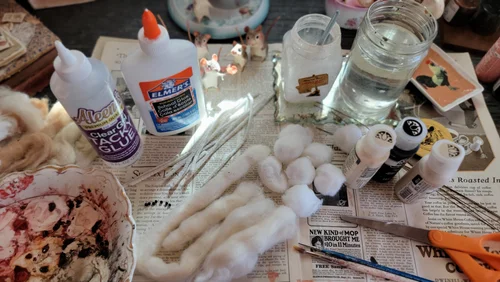 Make a mouse: spun cotton tutorial — Rosanna at Sweet Haven