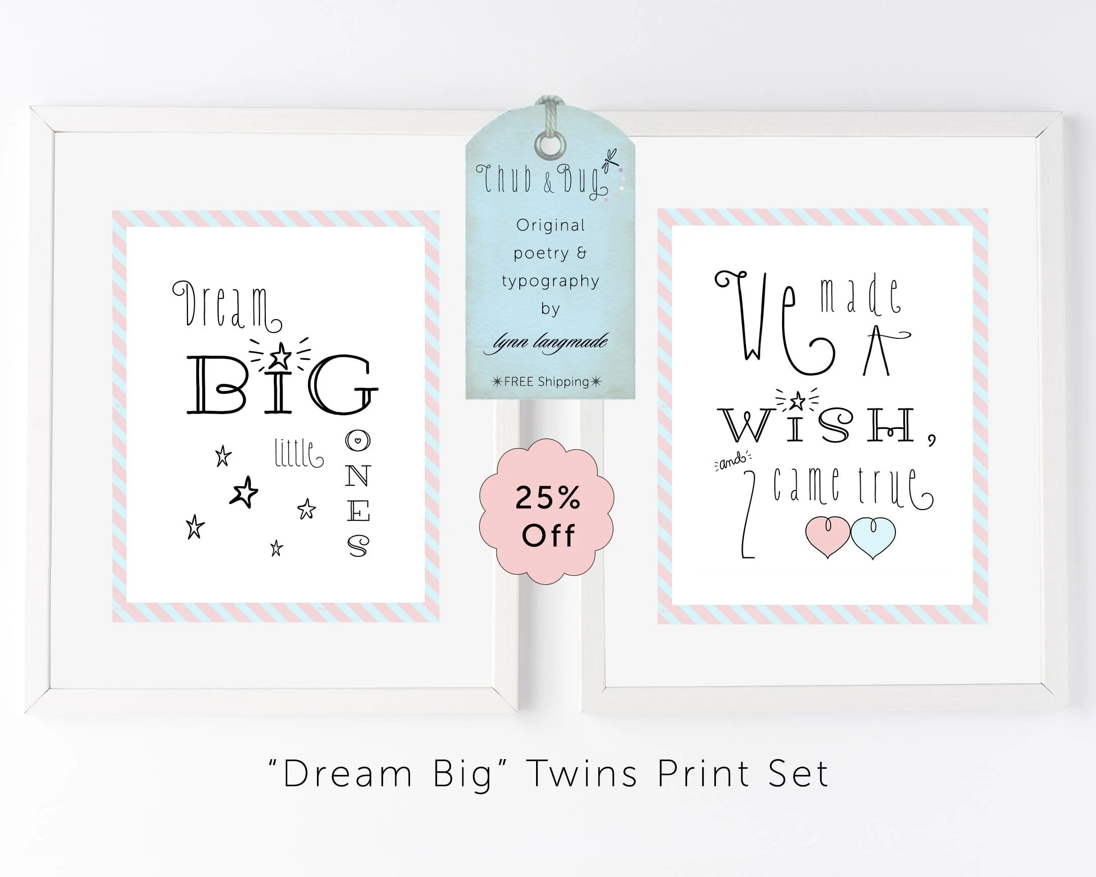 Boy Girl Twin Quotes Twins Nursery Quotes Etsy