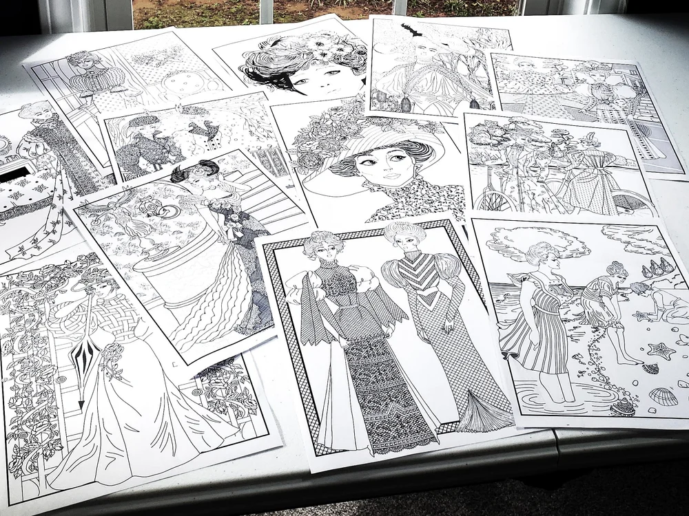 New York Fashion in the Gilded Age - The New Gibson Girl Coloring Book ...