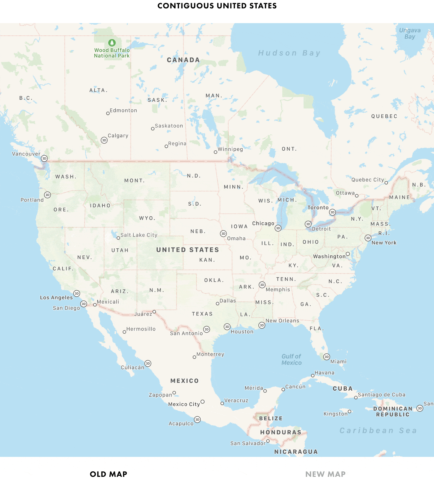 Apple’s New Map, Expansion #7: Final Parts of the Continental U.S.