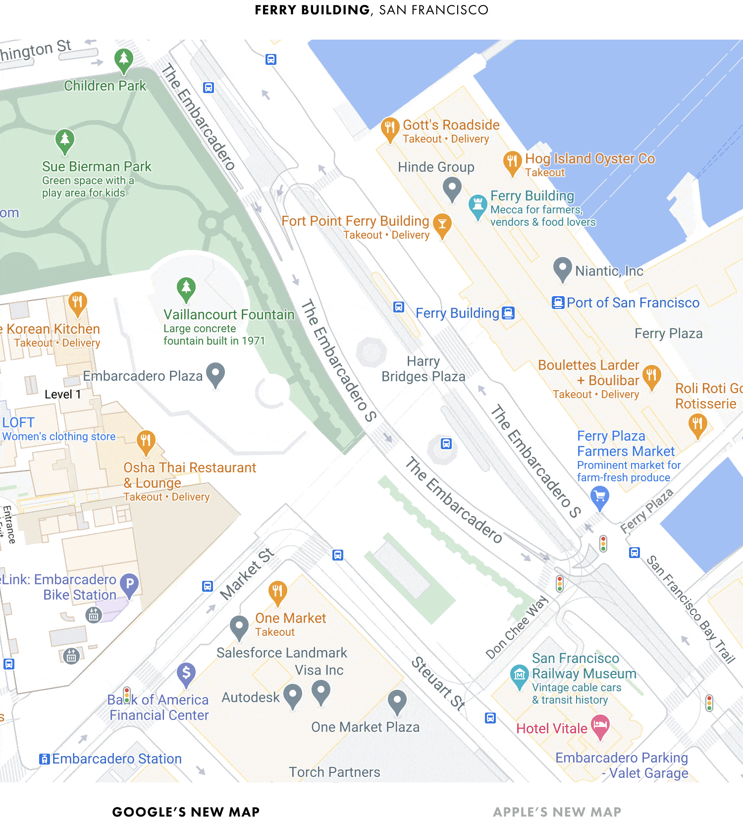 Ferry Building San Francisco Map Walks In The Financial District And