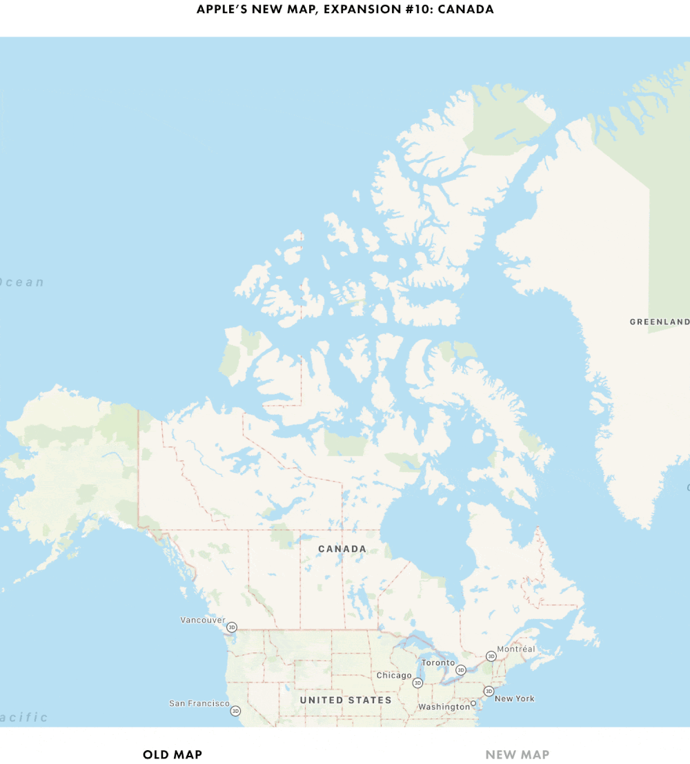 Apple’s New Map, Expansion #10: Canada