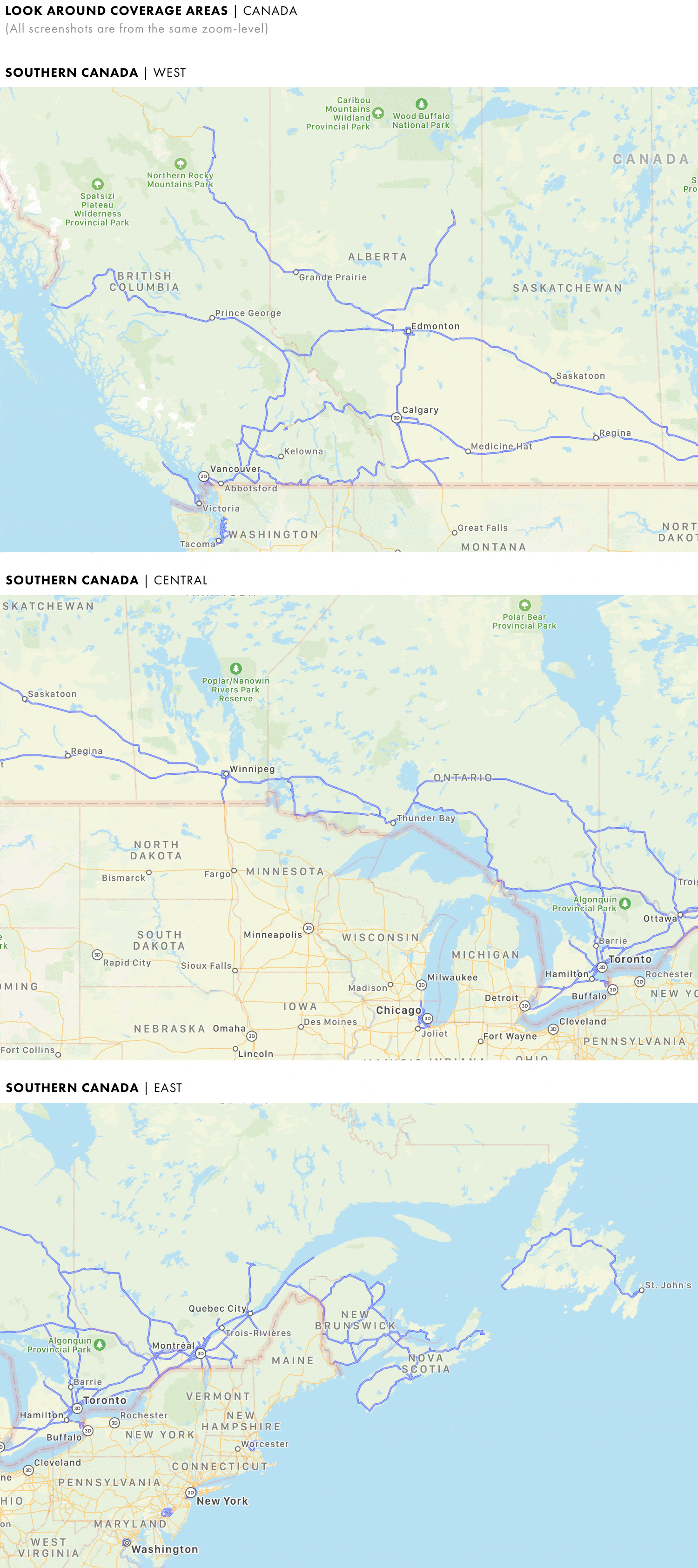 Map Of Southeastern Canada