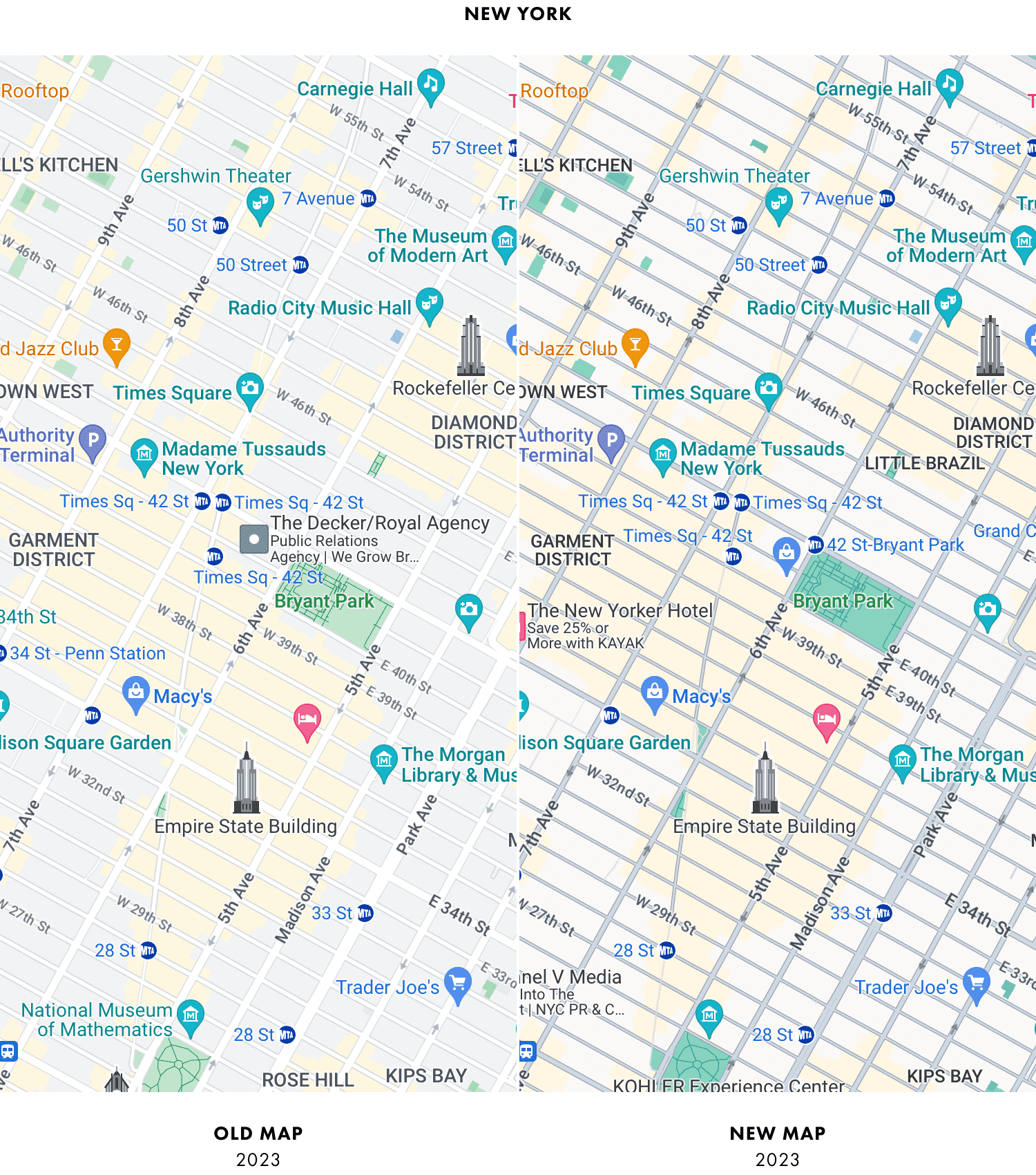 Google Maps Testing New Apple Maps-Inspired Map Style