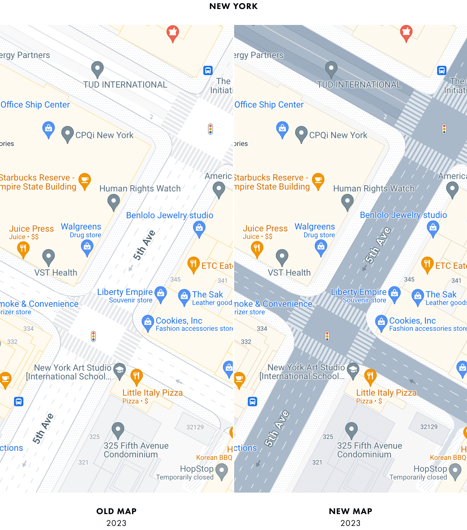 Google Maps Testing New Apple Maps-Inspired Map Style